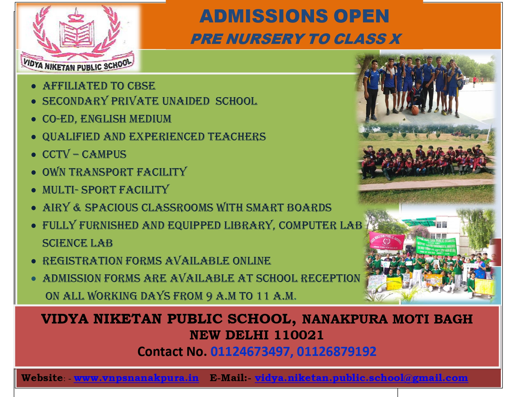 Vidya Niketan Public School Nanak Pura | New Delhi - VNPS